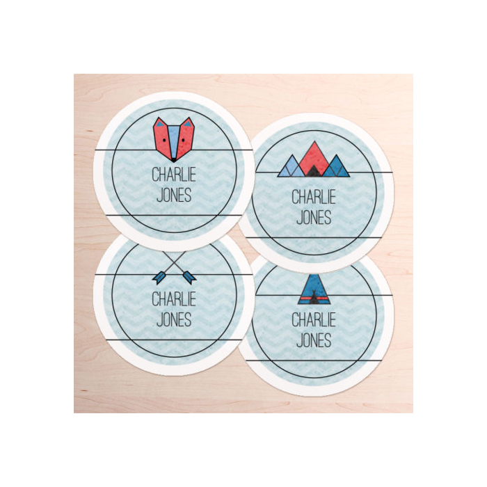 Round Name Labels - Sticky Name Lables - Tinyme US