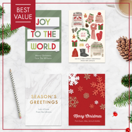 Personalized Christmas Card Value Pack - Tinyme US
