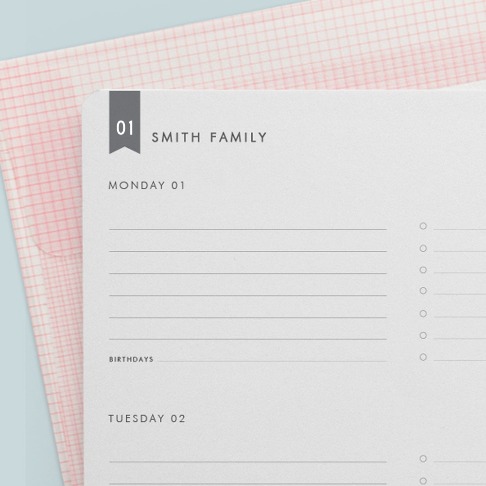 Personalised Family Diaries - Tinyme